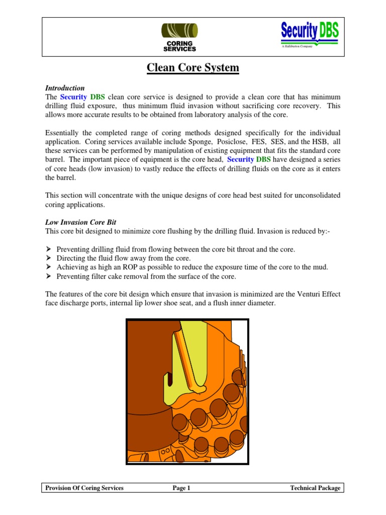 Clean Core System | PDF | Drilling | Civil Engineering