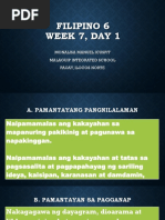 Filipino 6 Budget of Work BOW (Aligned With MELC) | PDF