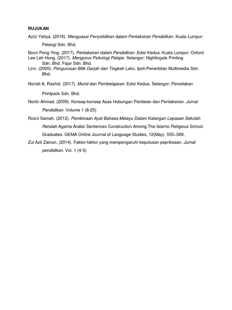 RUJUKAN | PDF