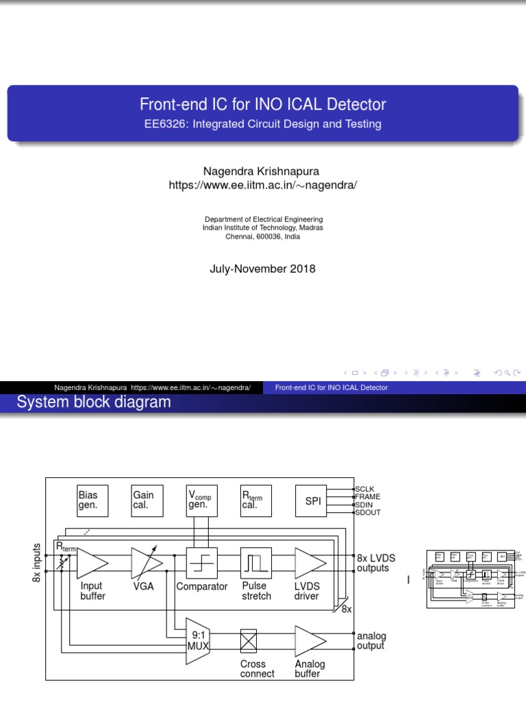 Front-End IC For INO ICAL Detector | PDF | Computer Engineering ...
