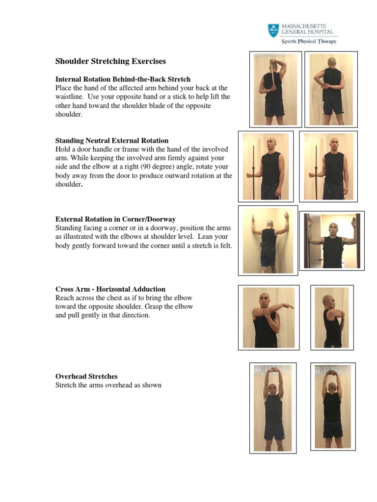 Shoulder Stretching Exercises2 | PDF