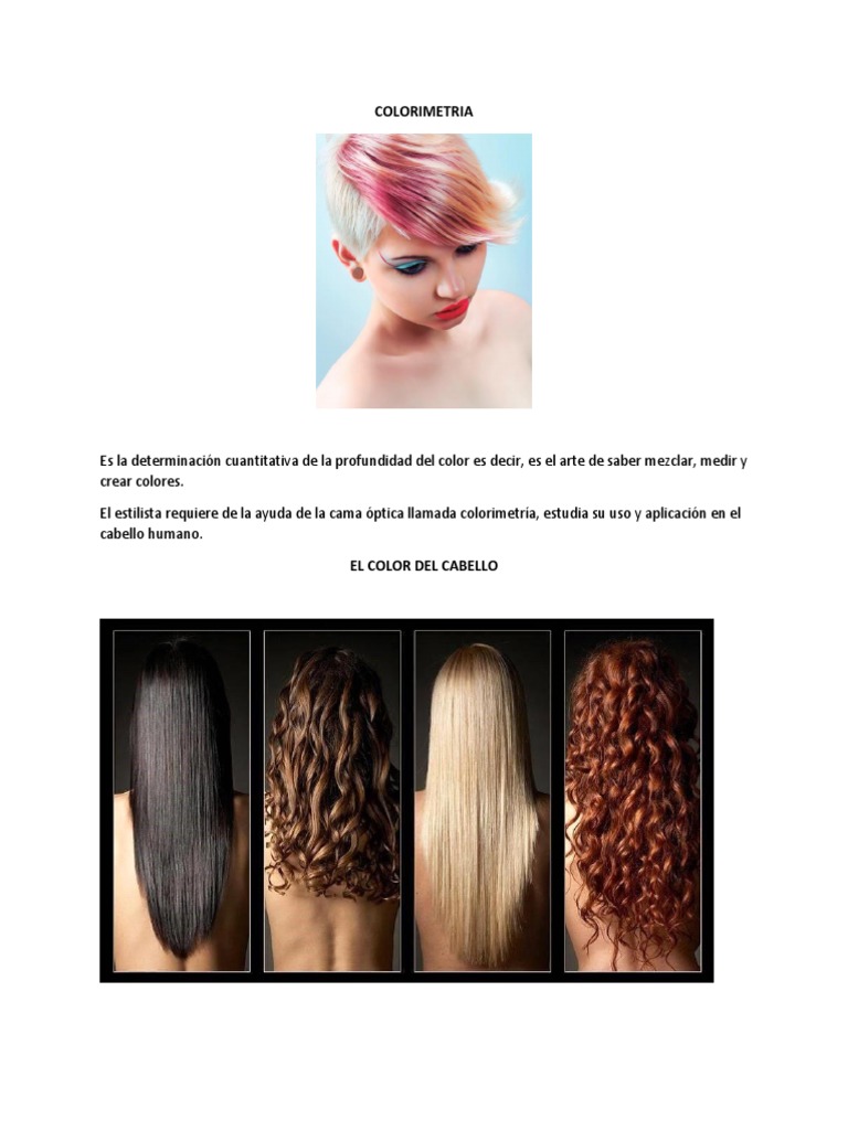 La teoría del color y la colorimetría en el cabello | PDF | Azul | Color