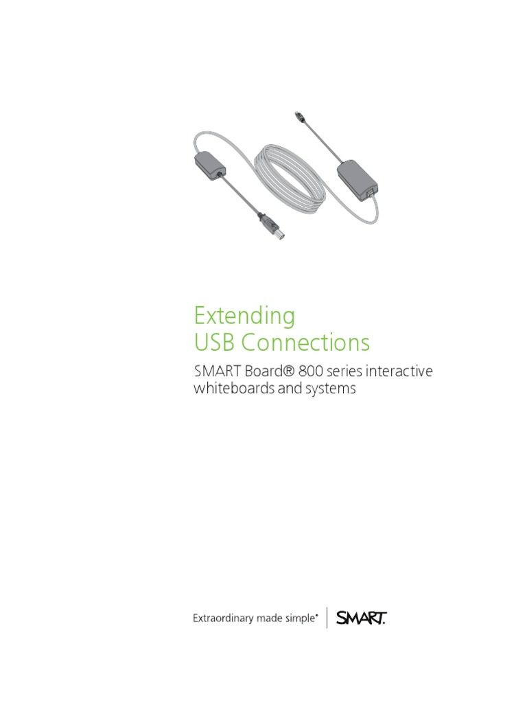 Extending USB Connections: SMART Board® 800 Series Interactive ...