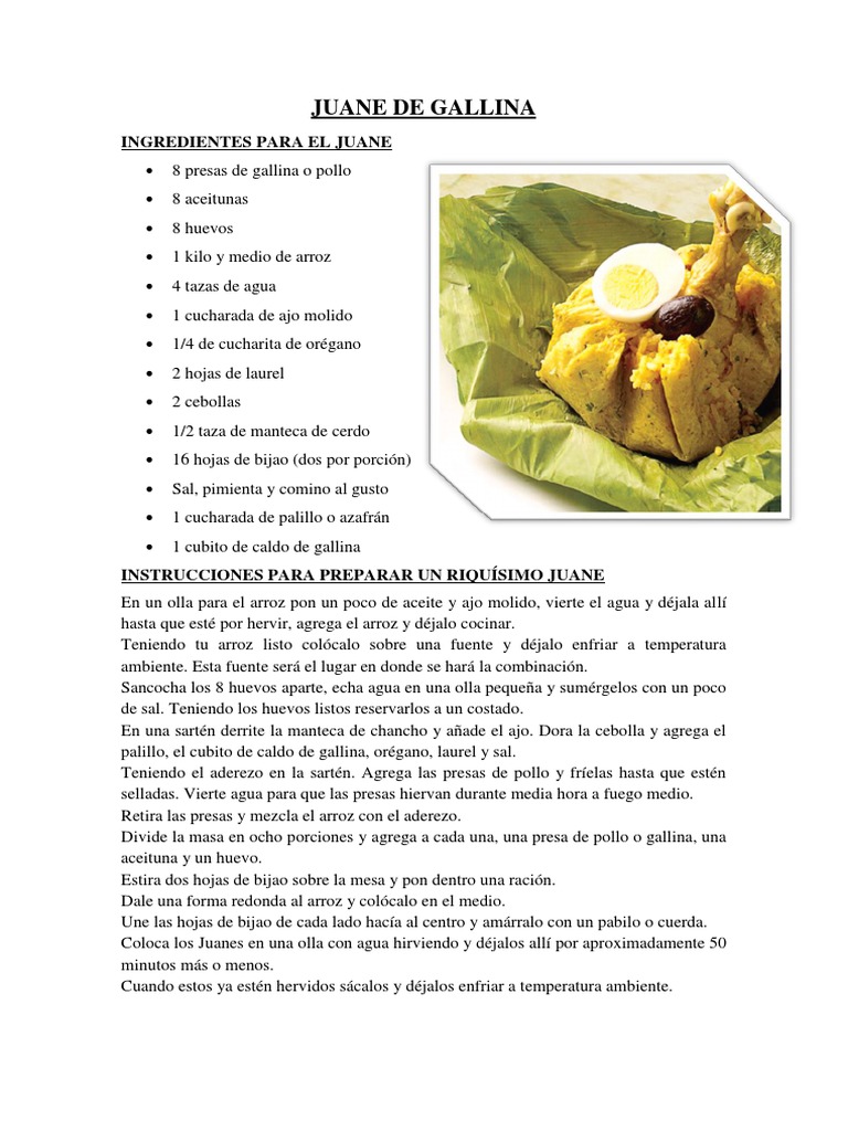 Juane de Gallina | Sopa de pollo | Cilantro