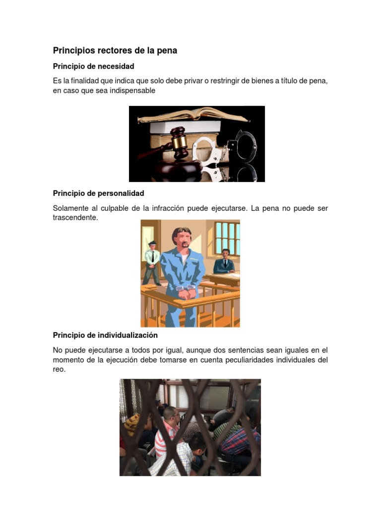 Principio Rector de La Pena | PDF | Derecho