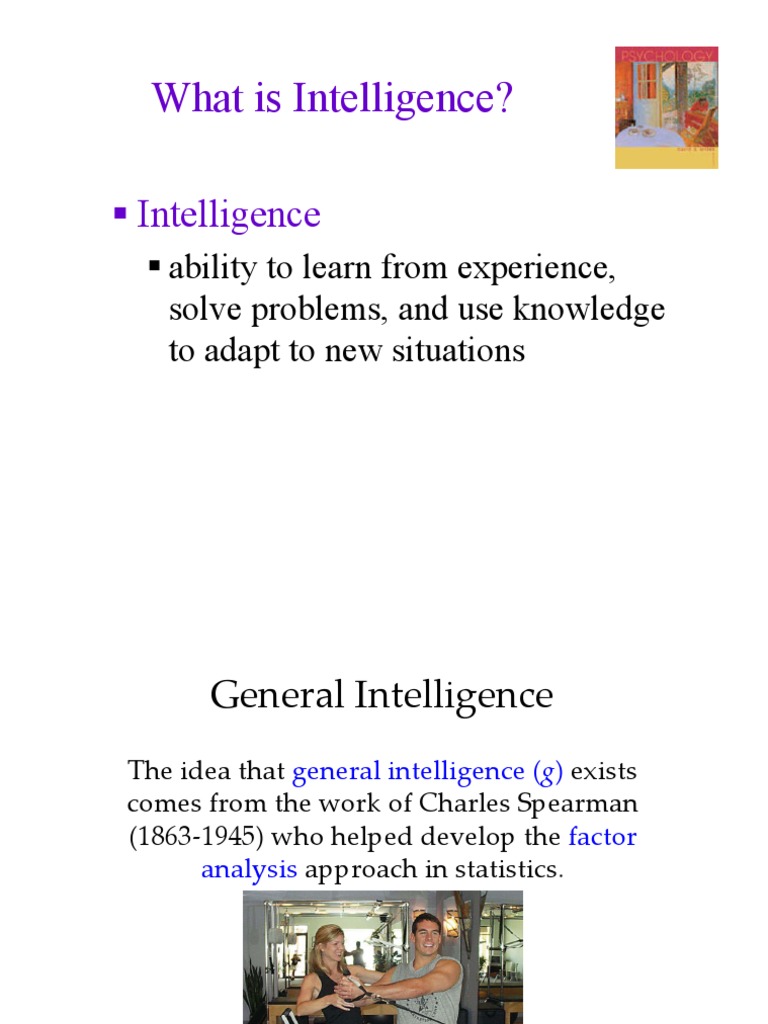 1.6) Intelligence | PDF | Intelligence Quotient | Intelligence