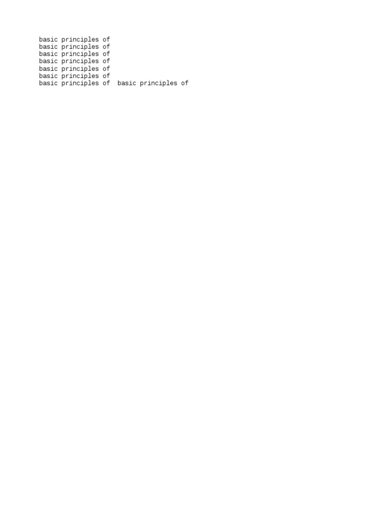 Basic Principles | PDF