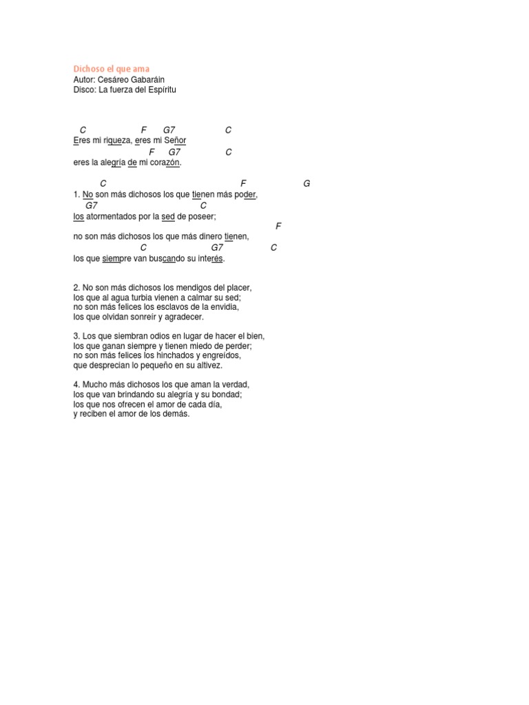 Dichoso El Que Ama | PDF