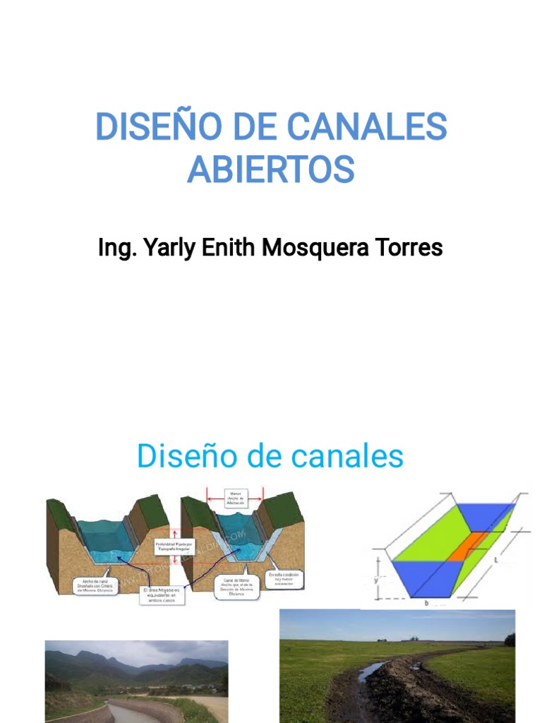 Diseño De Canales Pdf Canal Ingeniero Civil