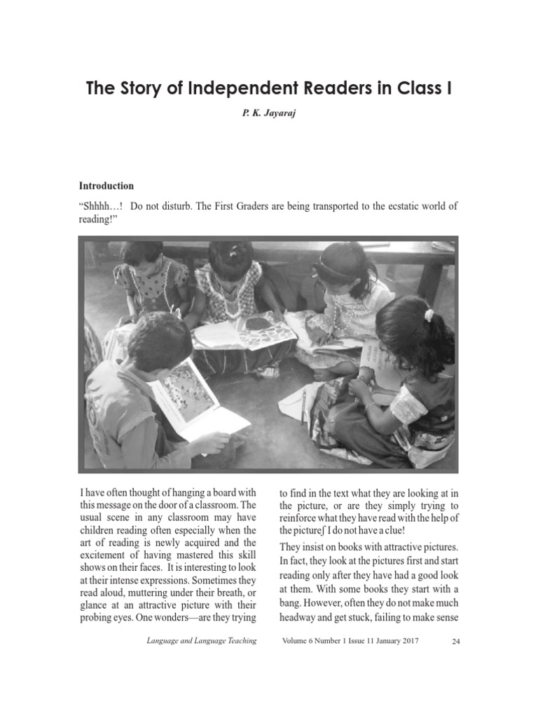 The Story of Independent Readers in Class I | PDF | Educational ...