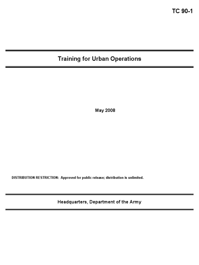 Mout Training PDF | PDF | Urban Warfare | Combined Arms
