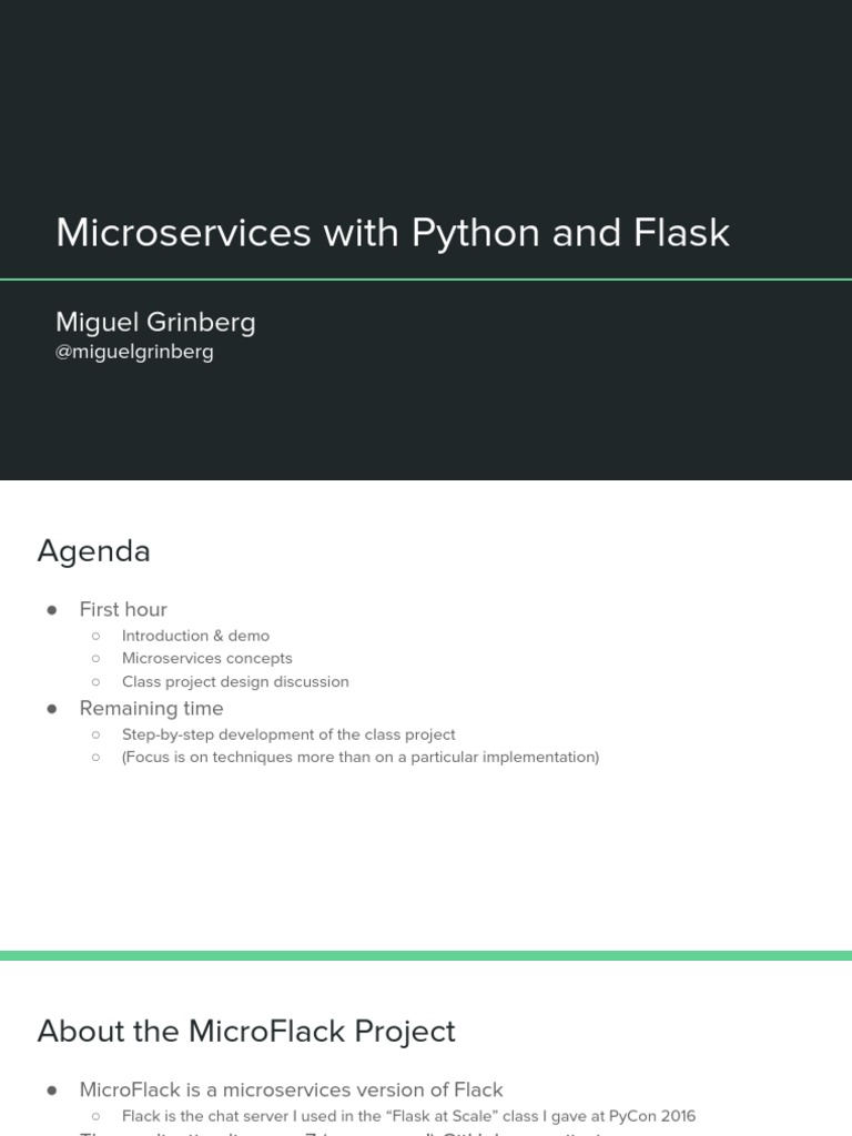 Microservices With Python and Flask | PDF | Hypertext Transfer Protocol ...
