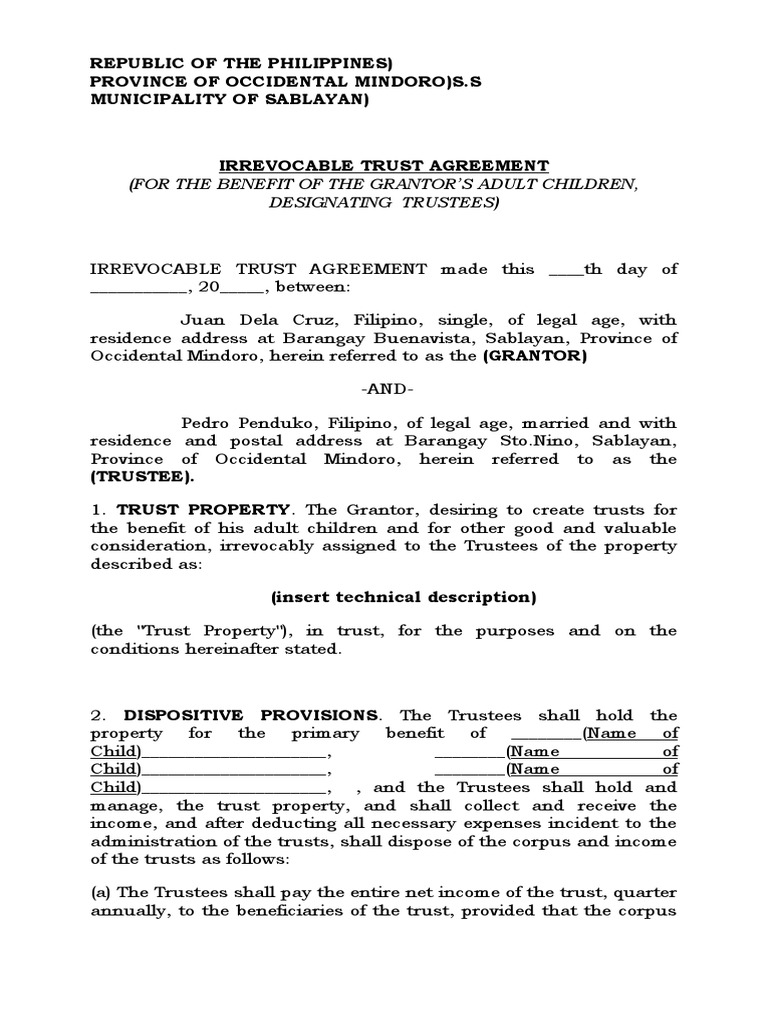 Affidavit of Loss Firearm | Trust Law | Trustee