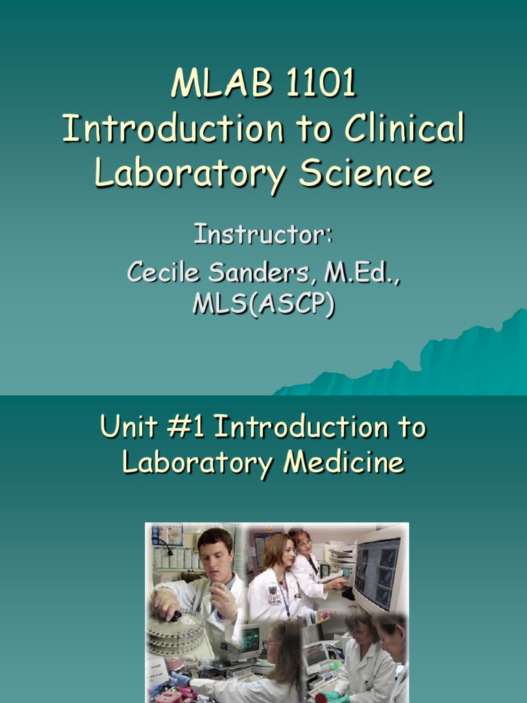 Introduction to Clinical Laboratory Science | PDF | Medical Laboratory ...