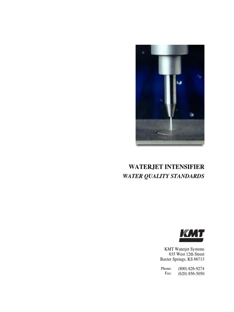 Waterjet Intensifier Quality Standards | PDF | Magnesium | Alkalinity