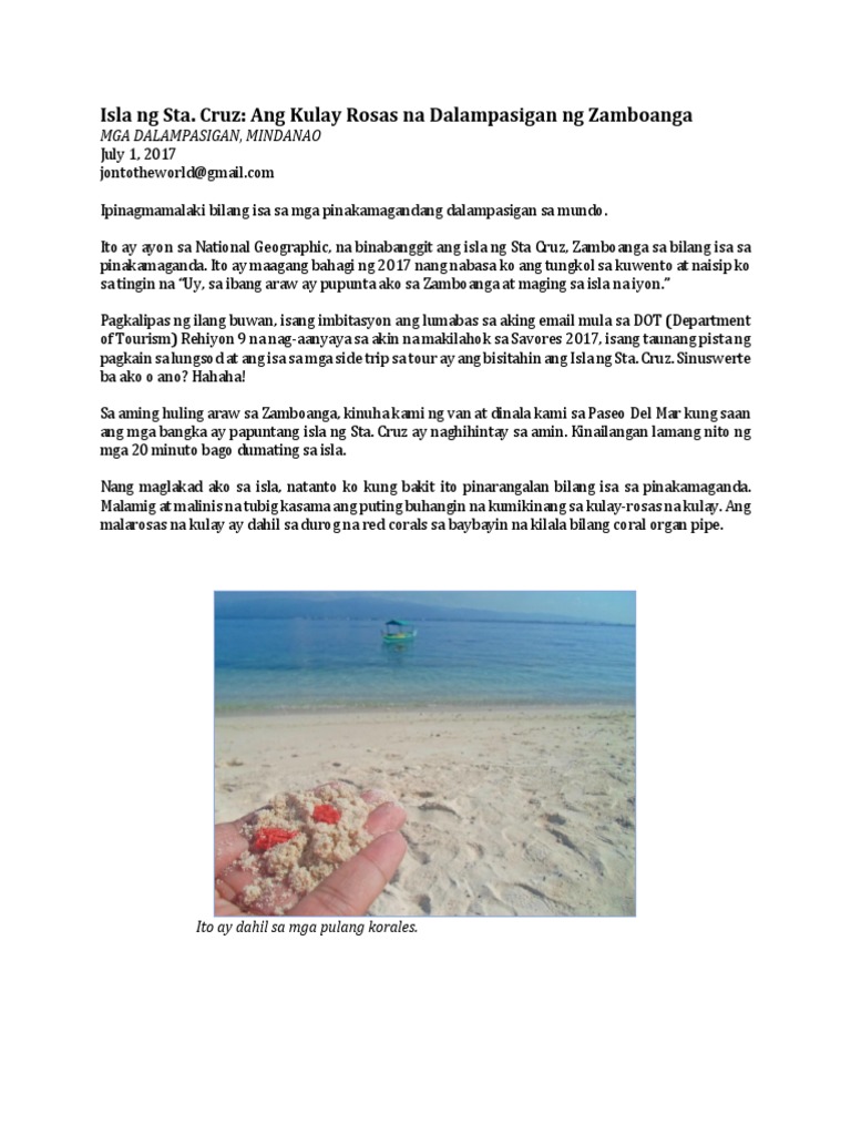 Mindanao Beach Blog | PDF