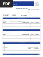 Matters Arising Template | PDF