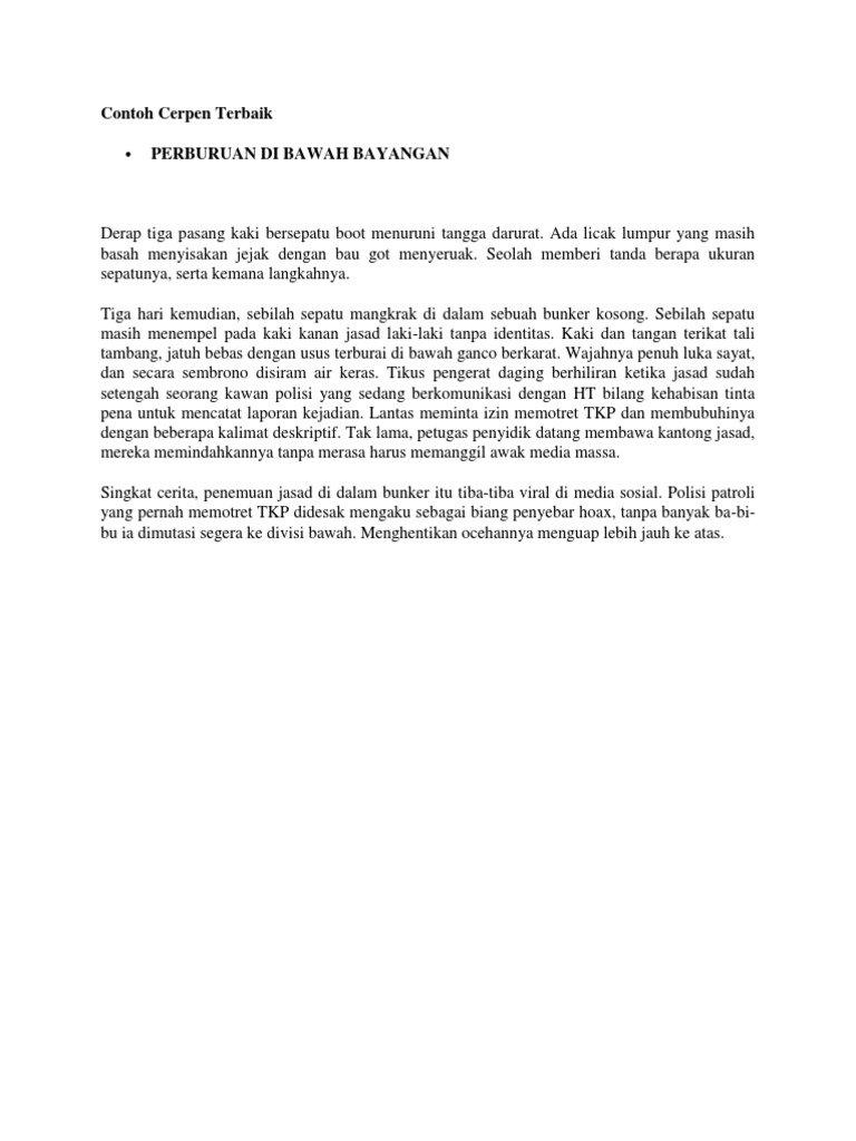 Contoh Cerpen Motivasi Singkat Yang Menarik Dan Penuh Makna, 45% OFF