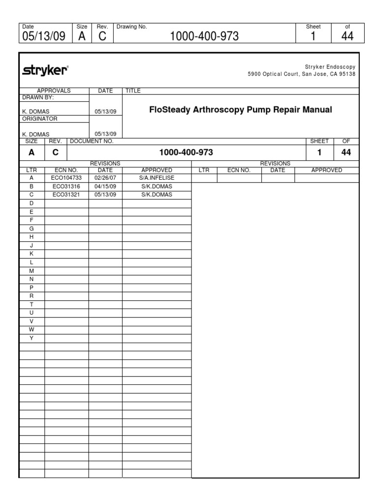 Flosteady Repair Manual PDF | PDF | Electrical Connector | Pressure ...