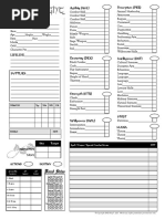 Coriolis Character Sheet Fillable | PDF | Video Games | Role Playing Games