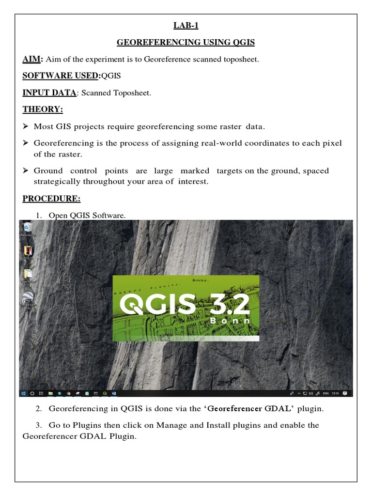 Lab 1.georeferencing | PDF | Geographic Data And Information | Computing