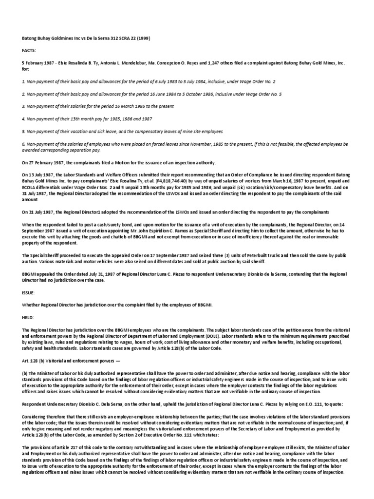 Labor Cases | PDF | Due Process | Employment