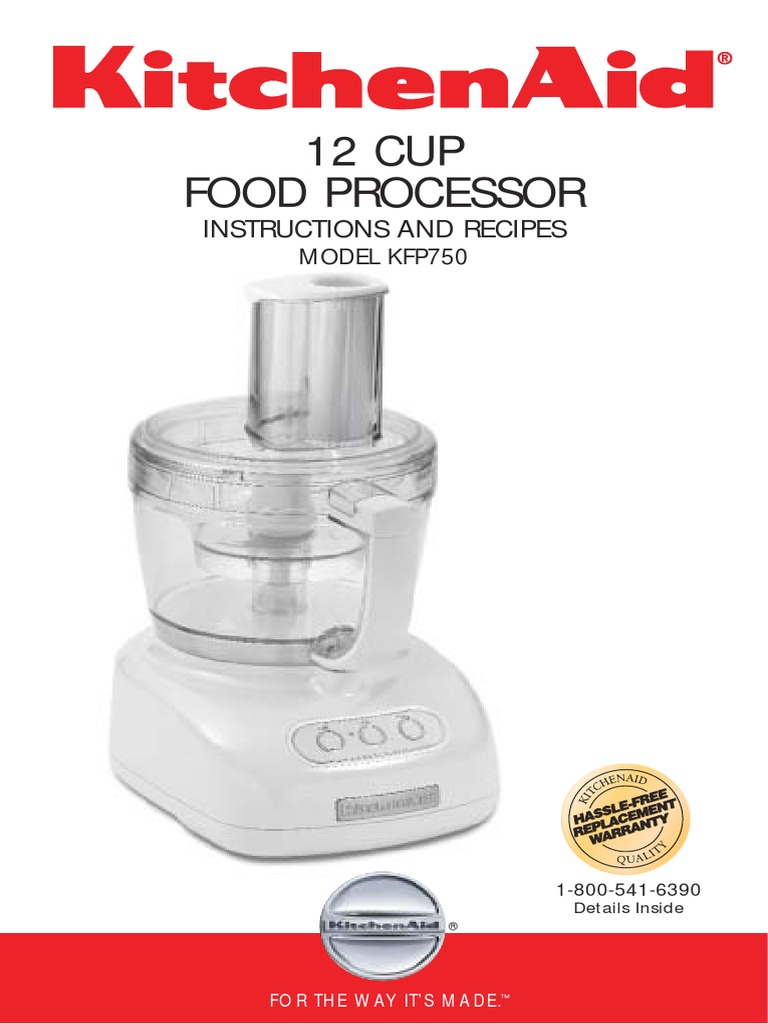 Use and Care Guide - KFP750 PDF | PDF | Food Processor | Ac Power Plugs ...