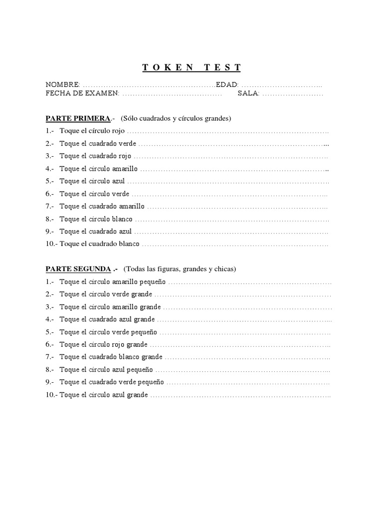 Token Test Completo | PDF | Azul | Verde