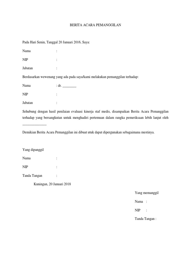 Contoh BAP | PDF