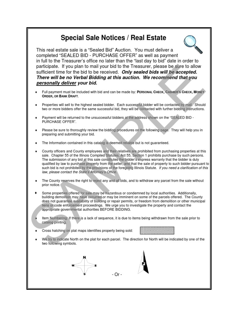 Sample: Special Sale Notices / Real Estate | PDF | Cashier's Check ...