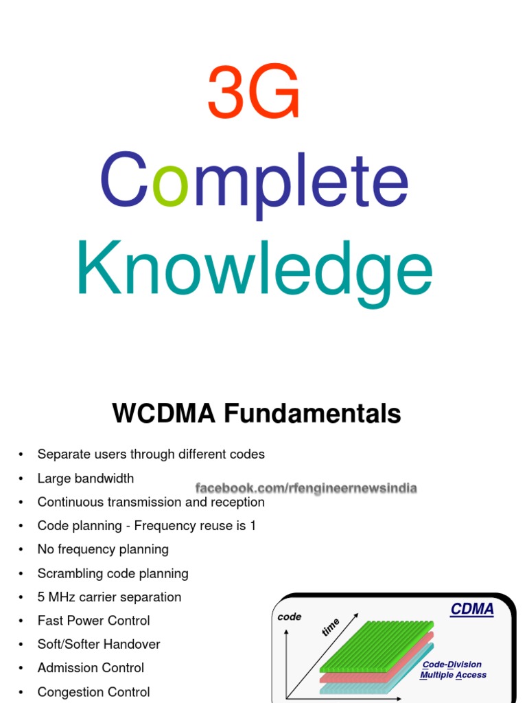 3G Complete Knowledge | PDF | High Speed Packet Access | Physical Layer ...