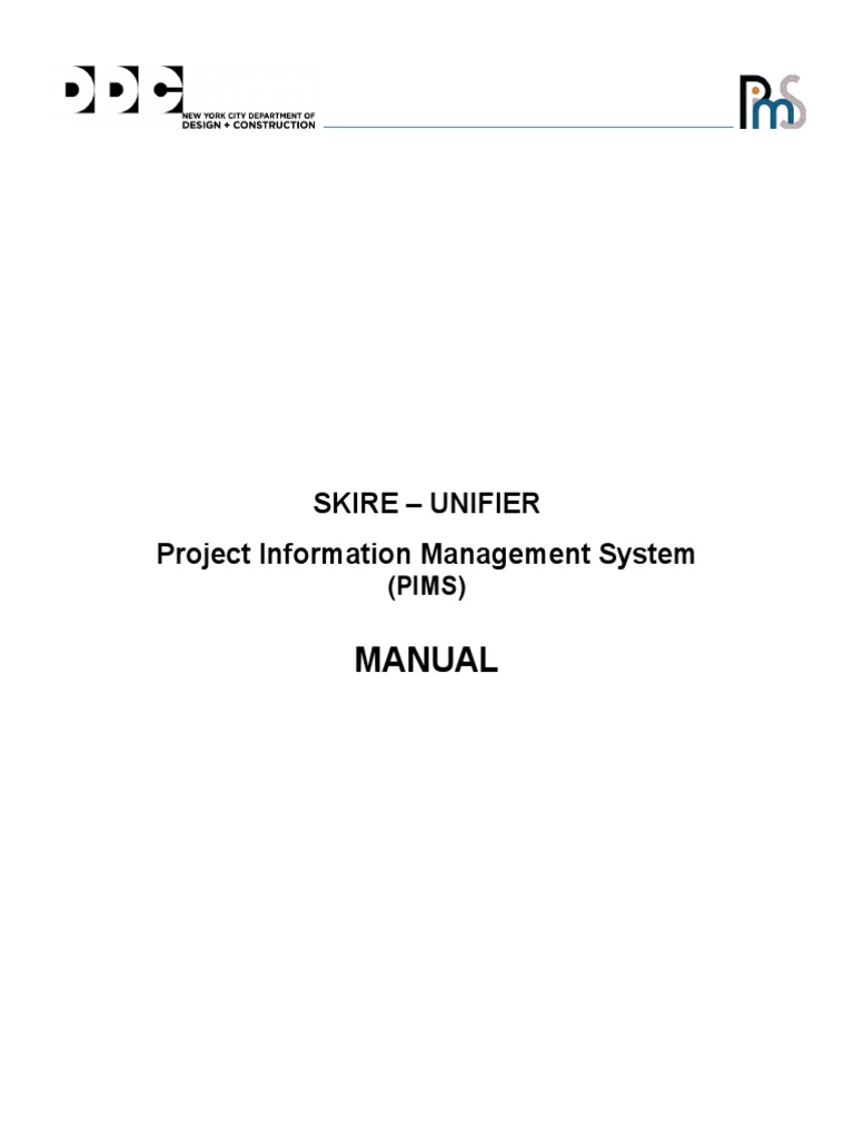 Pims Skire Manual 20 | PDF | Project Management | Business Process