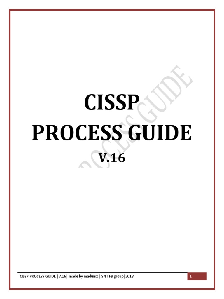 A Comprehensive Guide to CISSP Concepts and Processes | PDF | Audit ...