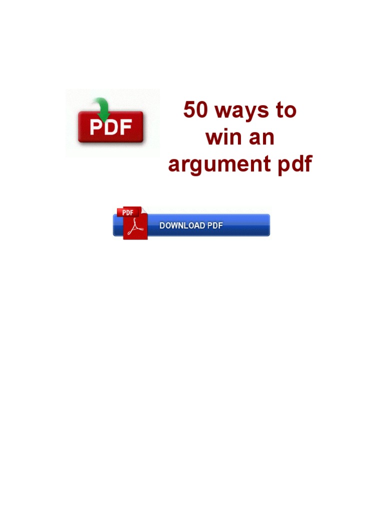 50 Ways to Win an Argument PDF Guide | PDF | Windows 7 | Microsoft Windows