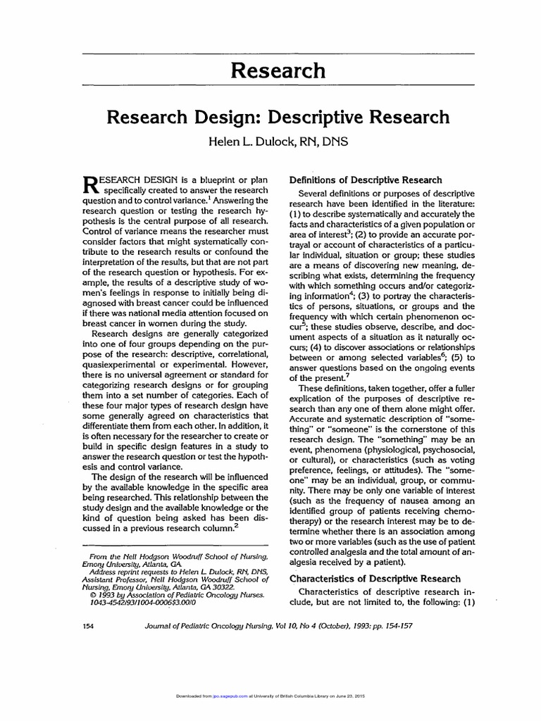 Dulock 1993 | PDF | Research Design | Data