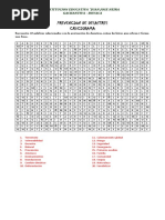 Sopa de Letras de Desastres Naturales - 20 | PDF