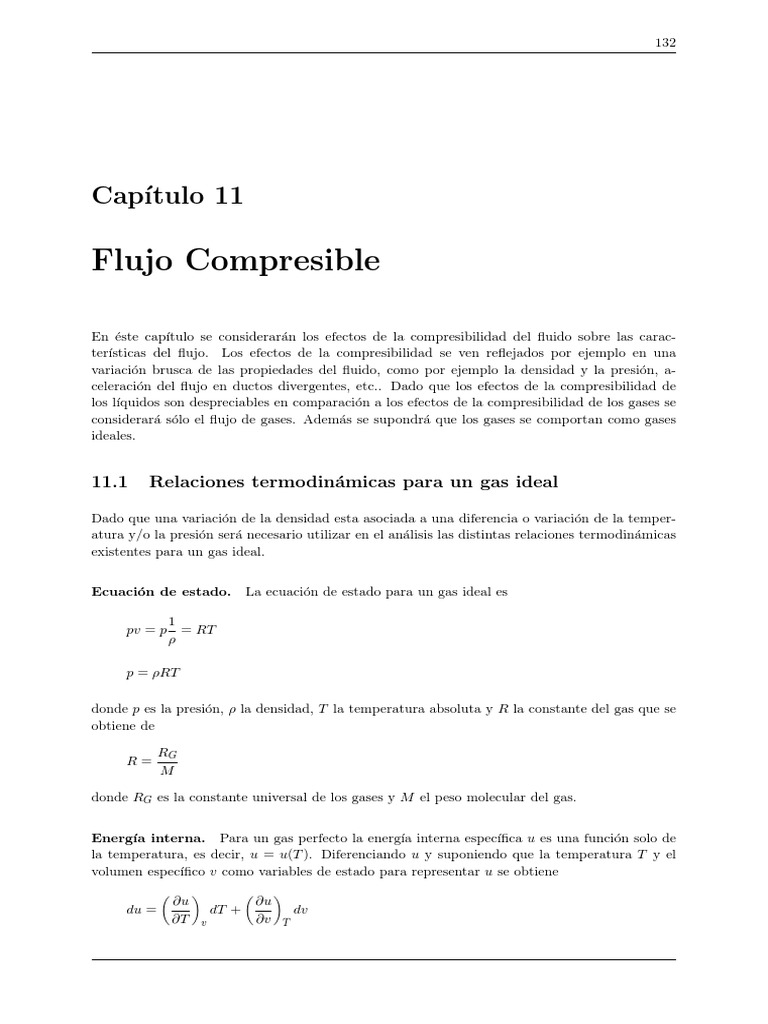 Dinamica de Gases. Capitulo 11. Flujo Compresible PDF | PDF | Boquilla ...