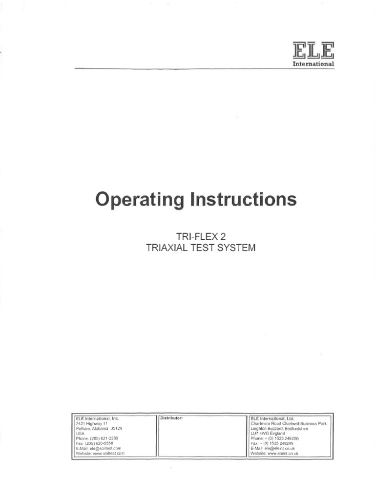 ELE Triflex System | PDF