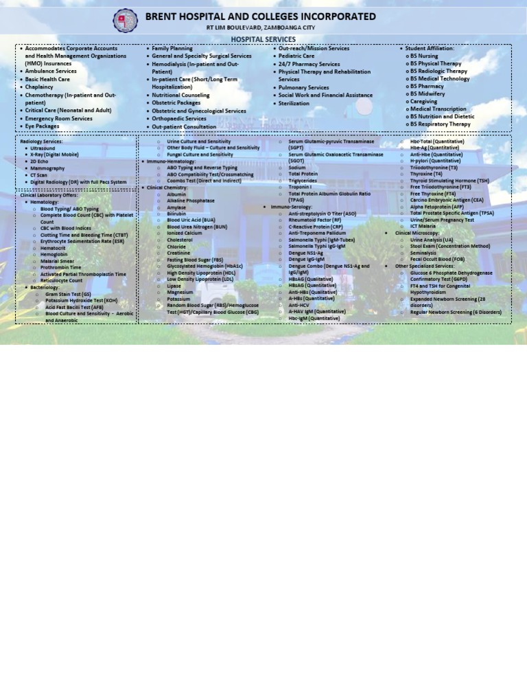 Brent Hospital and Colleges Incorporated | PDF | Medicine | Clinical ...