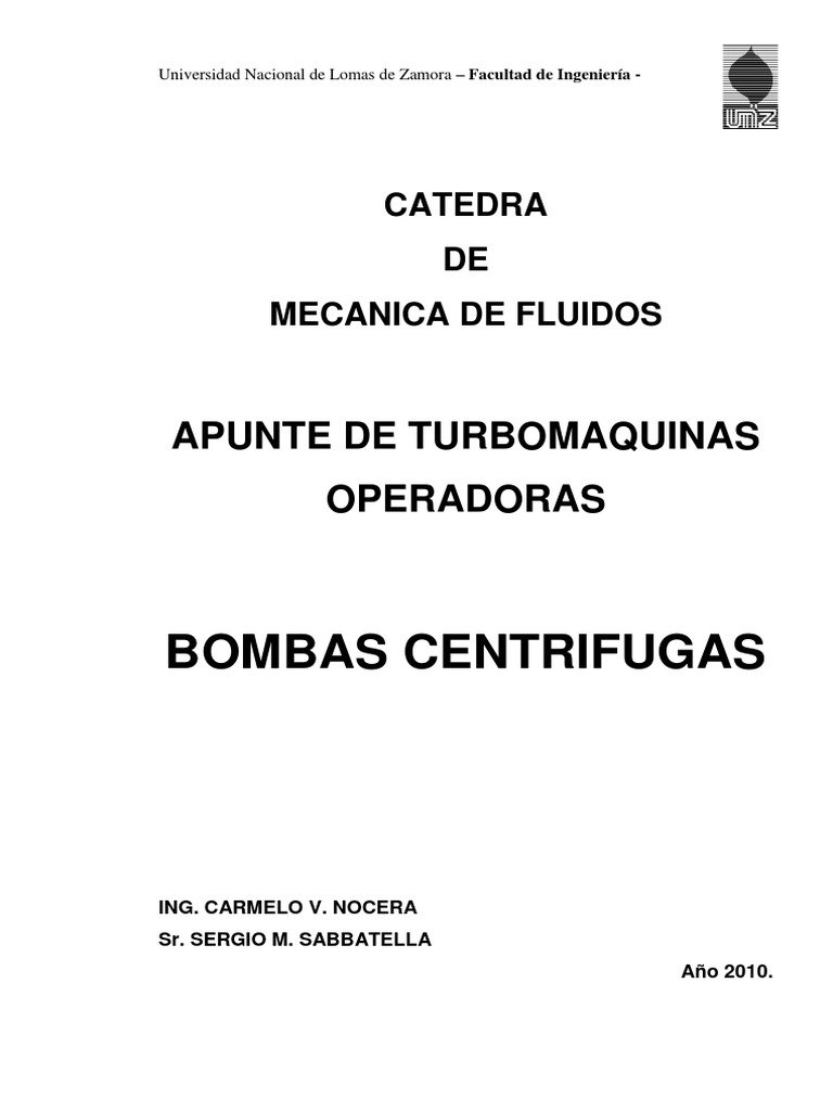 Bombas PDF | PDF | Turbomaquinaria | Turbina