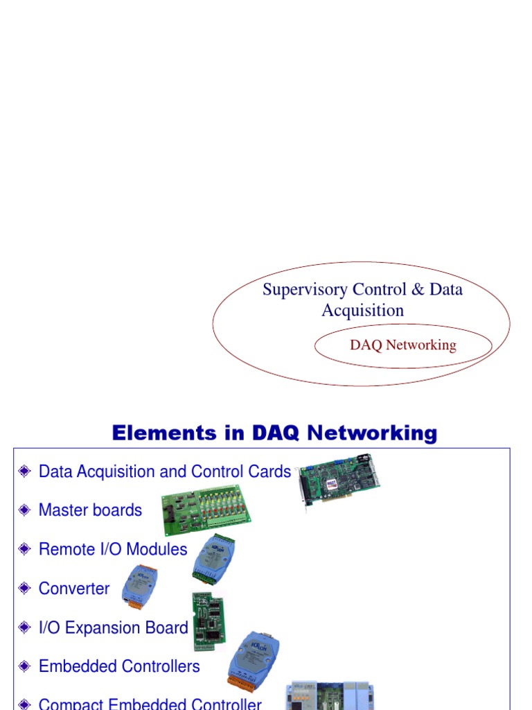Supervisory Control & Data Acquisition: DAQ Networking | PDF | Bit Rate | Programmable Logic ...