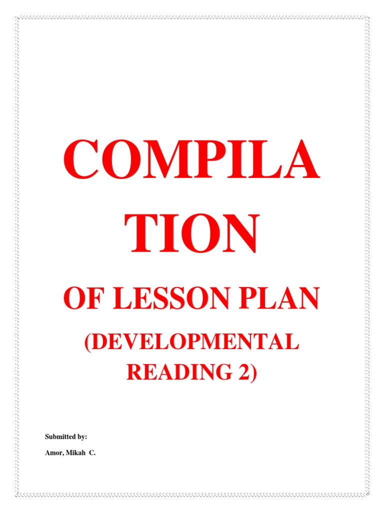 Developmental Reading 2 Lesson Plans | PDF | Foreign Language Studies ...