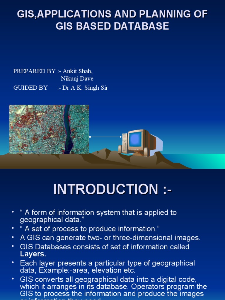 Gis App and Plannin of Gis Database | PDF | Geographic Information ...