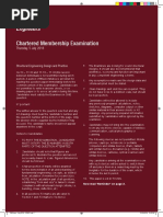 IStructE Chartered Exam Past Paper | PDF | Technology & Engineering