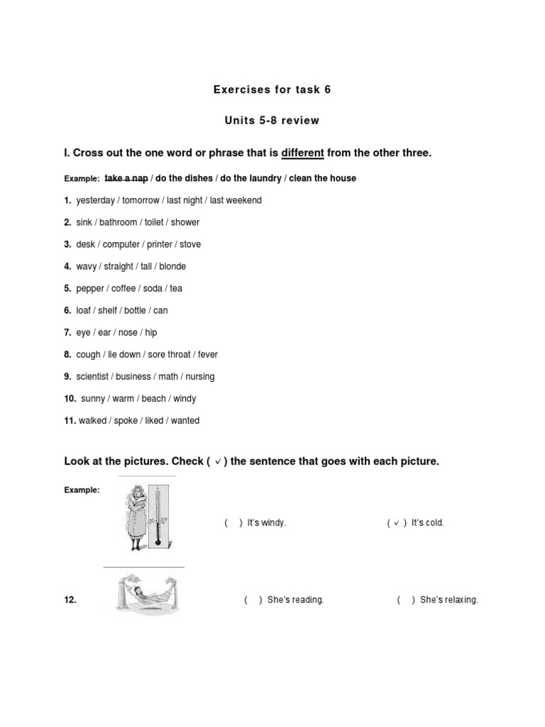 Exercises For Task 6 | PDF | Recipe | Foods
