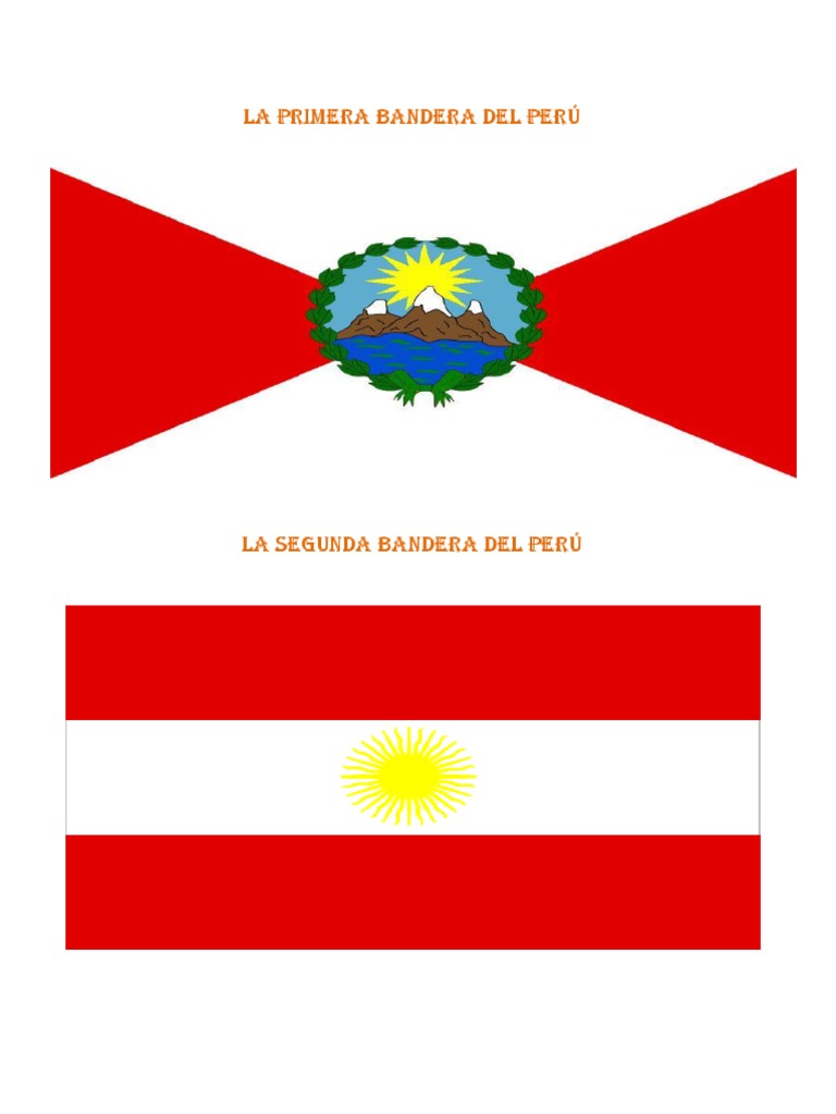La Primera Bandera Del Perú | PDF