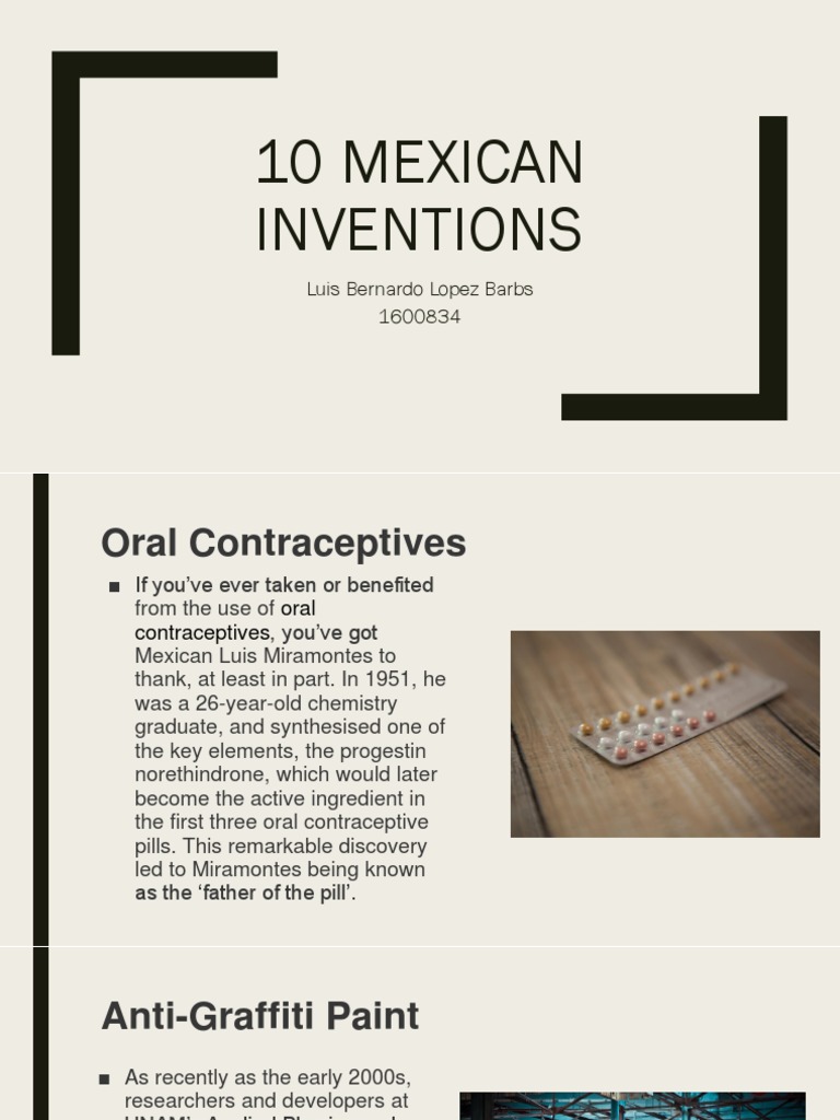 10 Mexican Inventions: Luis Bernardo Lopez Barbs 1600834 | PDF | Nature