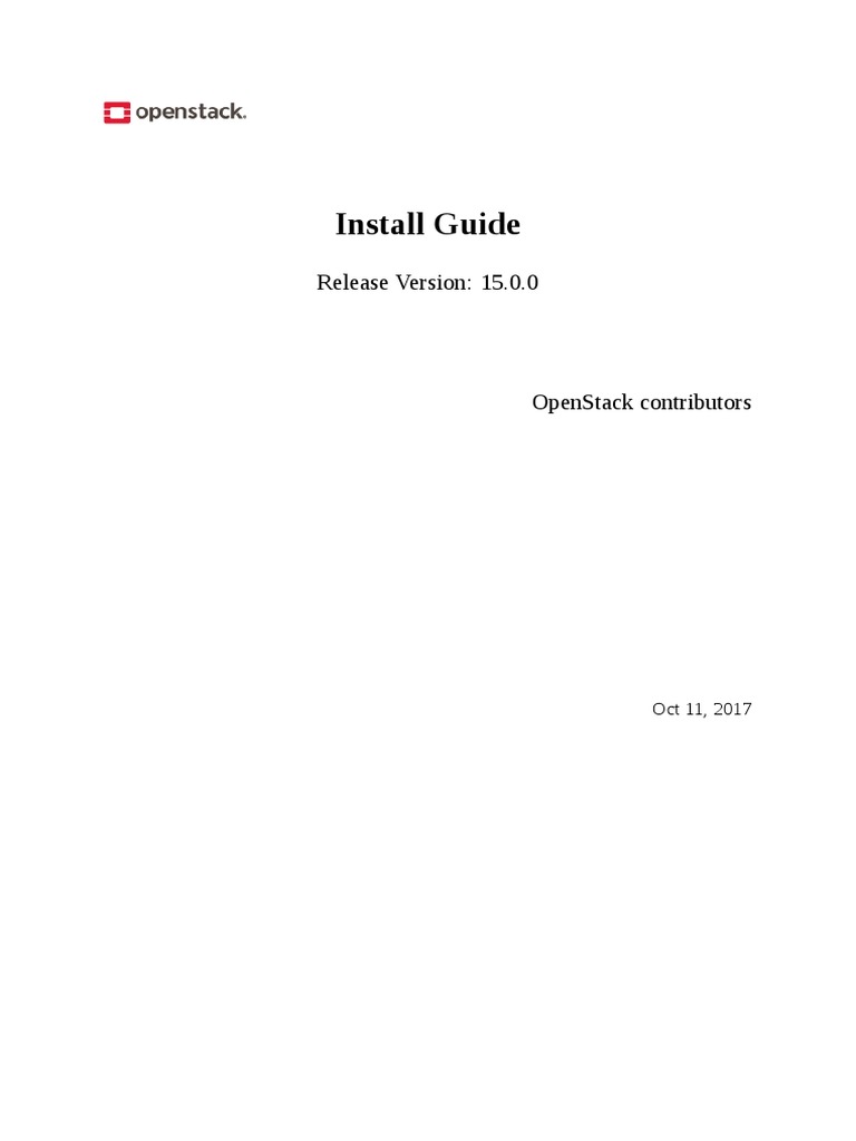 Openstack InstallGuide Ubuntu | PDF | Open Stack | Computer Network
