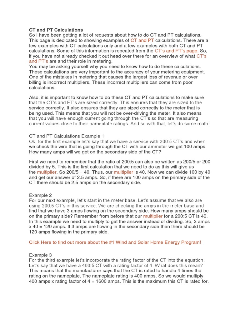 A Guide to CT and PT Calculations: Examples of Current and Potential ...