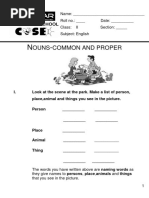 English Worksheets - Class 1 (Nouns, Plurals, Verbs, Adjectives and ...